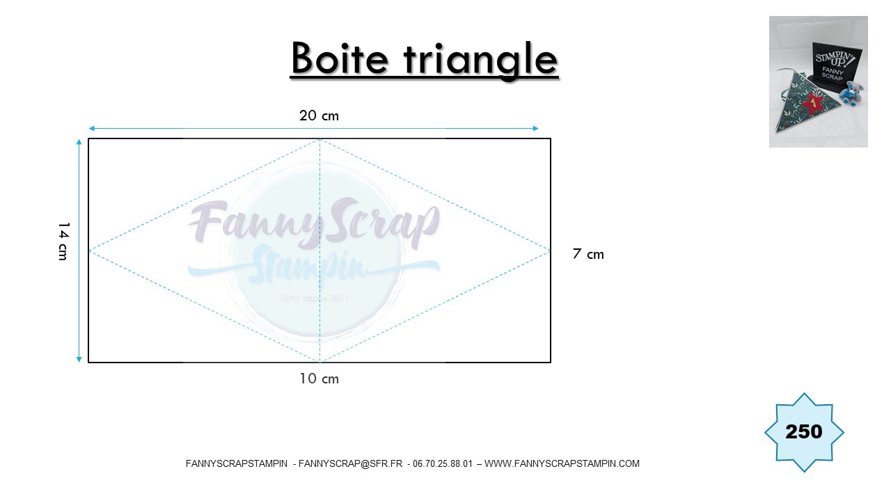 Calendrier de l’Avent 2021 – Boite triangle n°1 – Fannyscrapstampin